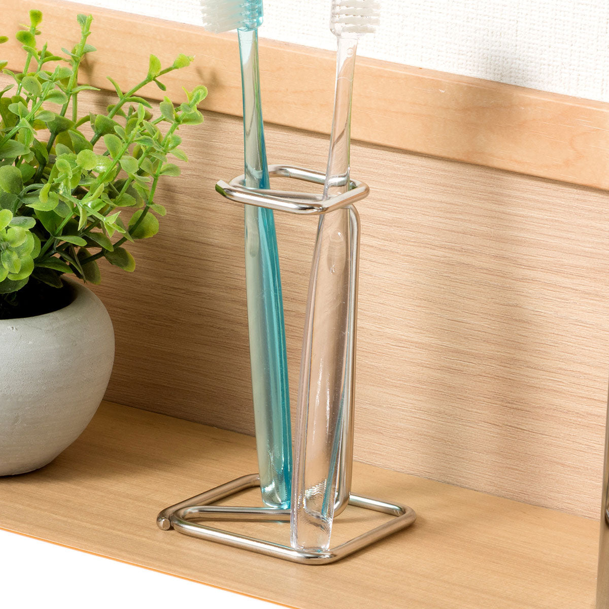 STAINLESS WIRE TOOTH BRUSH HOLDER SINGLE